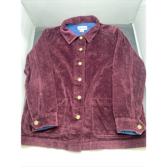 Cabin Creek | Jackets & Coats | Vintage 9s Maroon Corduroy Shacket By ...